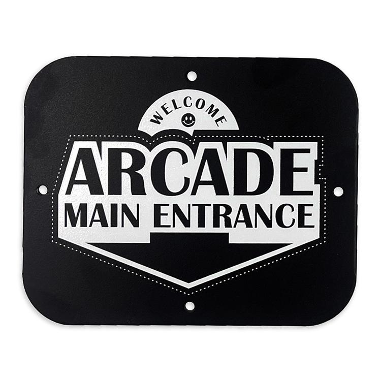 PBL-900-0047-00 Metal Game Room Sign - Welcome, Arcade Main Entrance